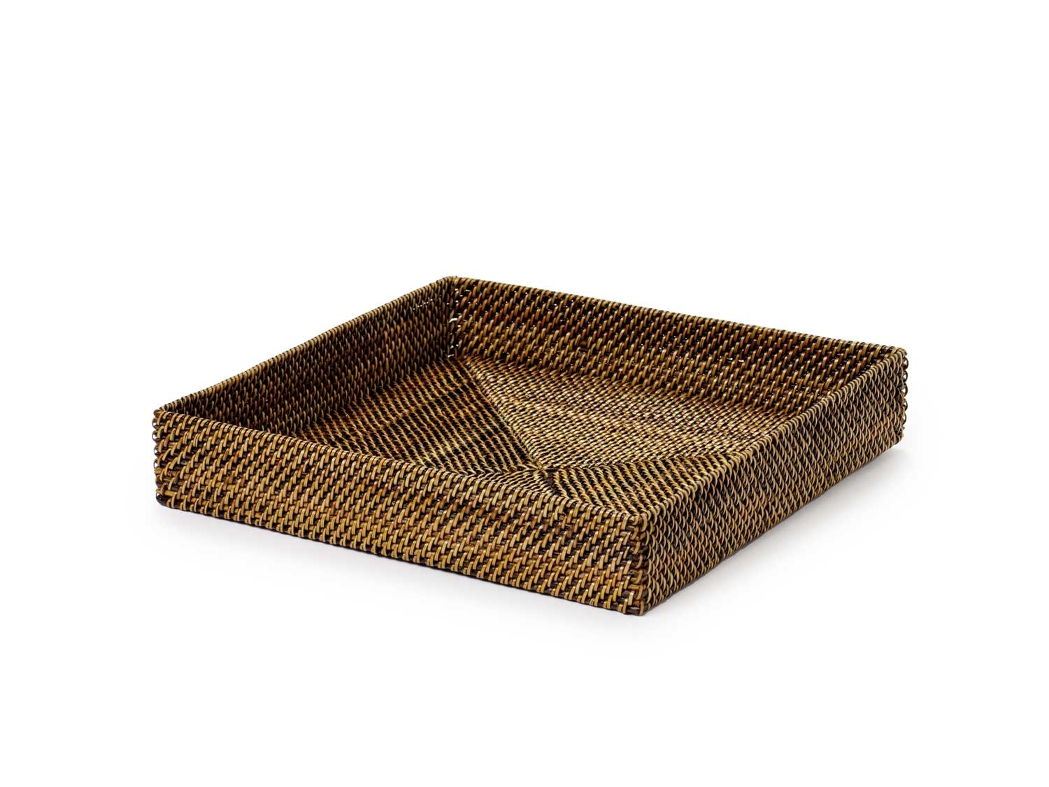 Organic square basket 28x28 cm