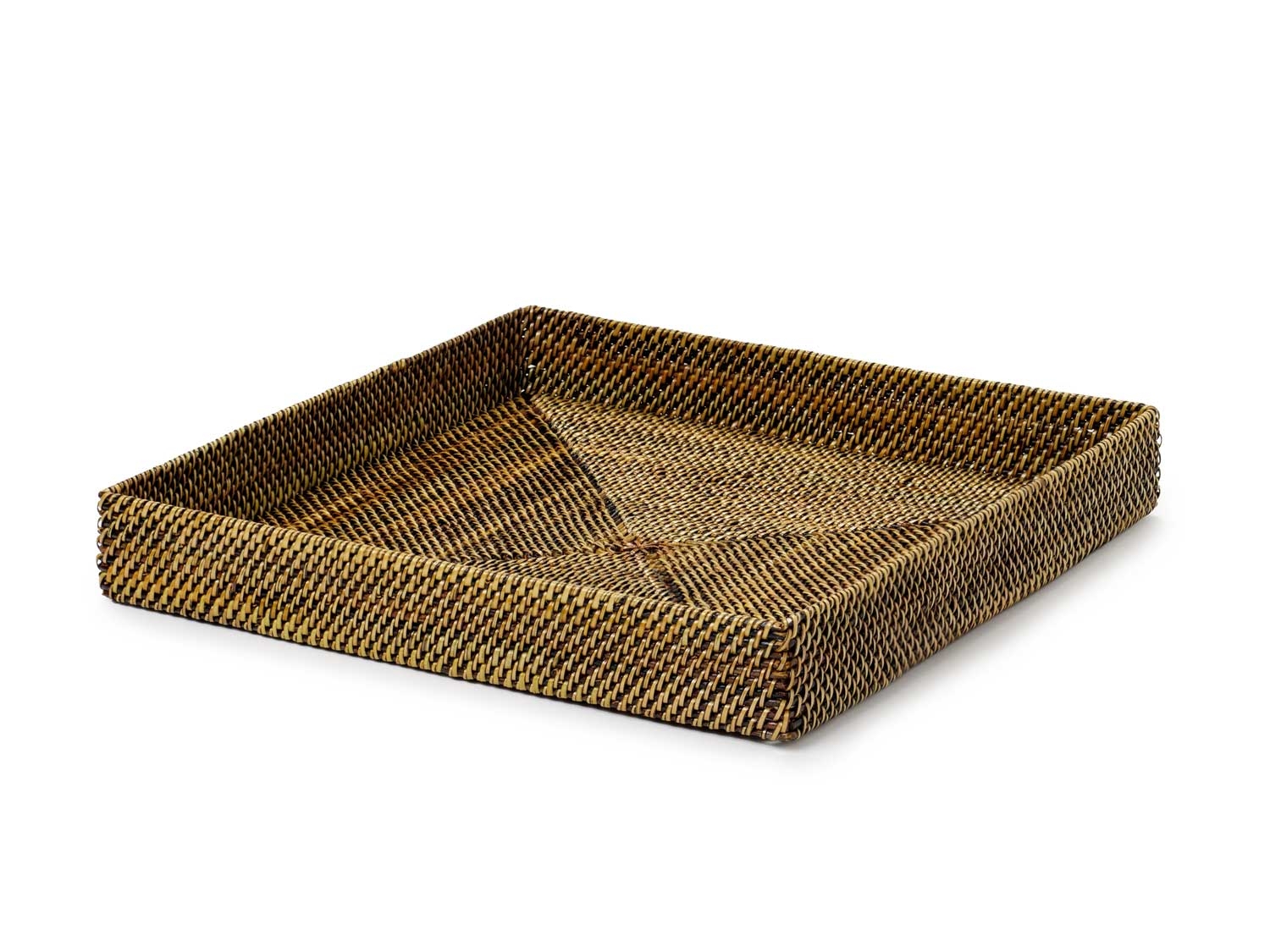 Organic square basket 37x37 cm