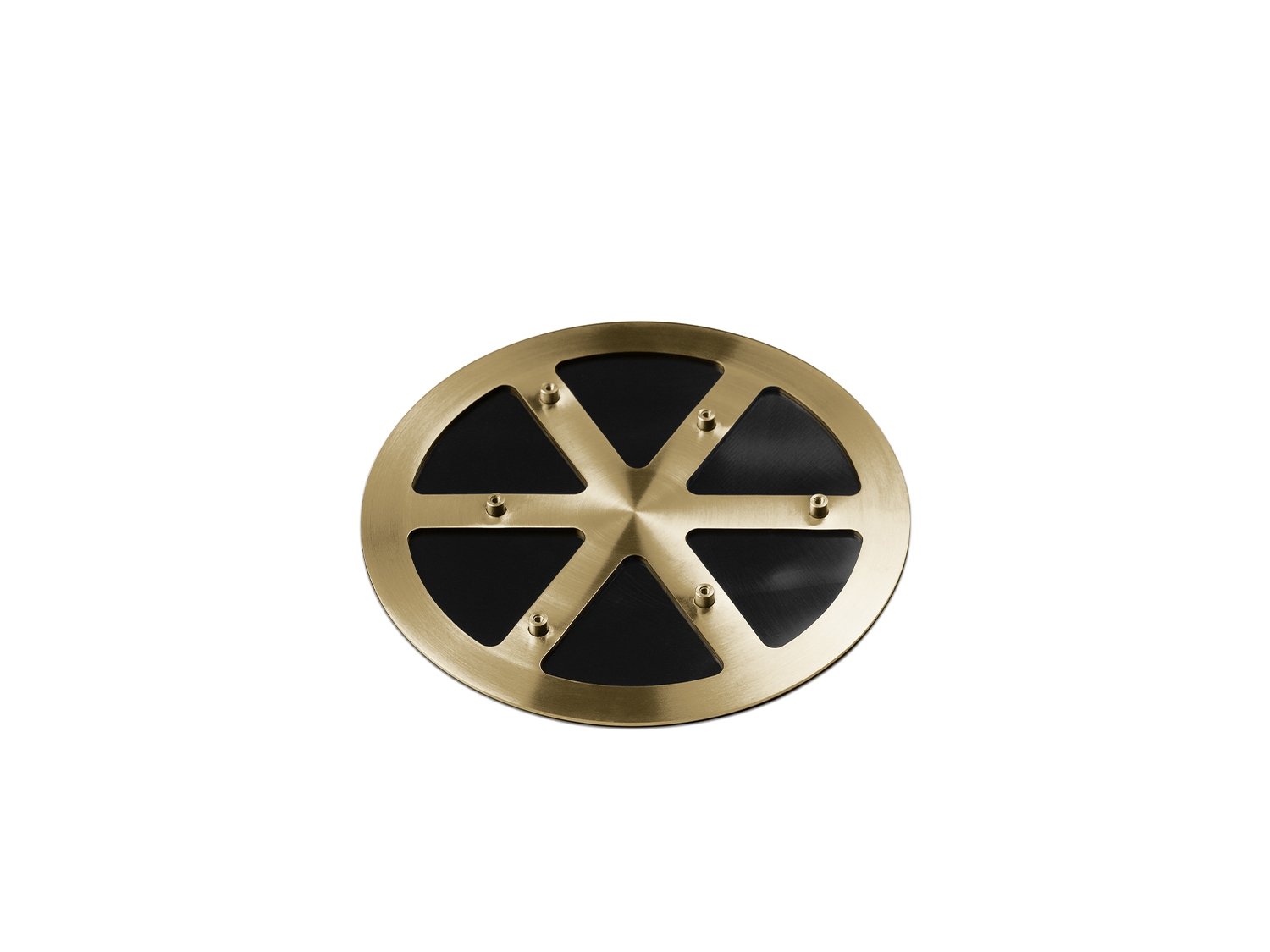 Brushed brass stand adapters
