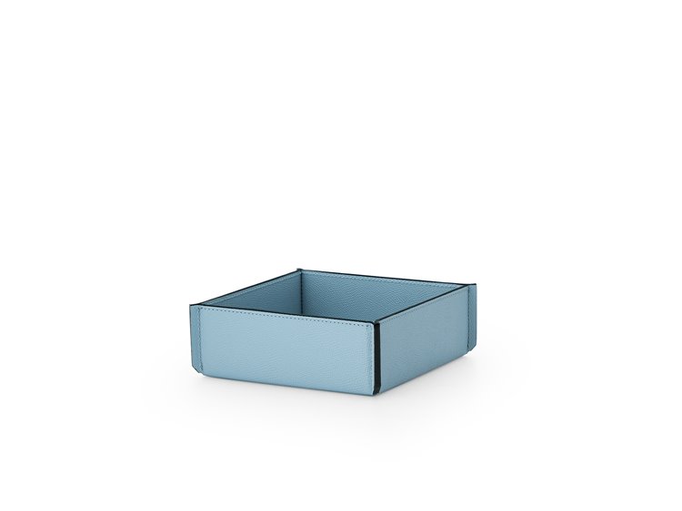 Vendôme Blue Square leather basket