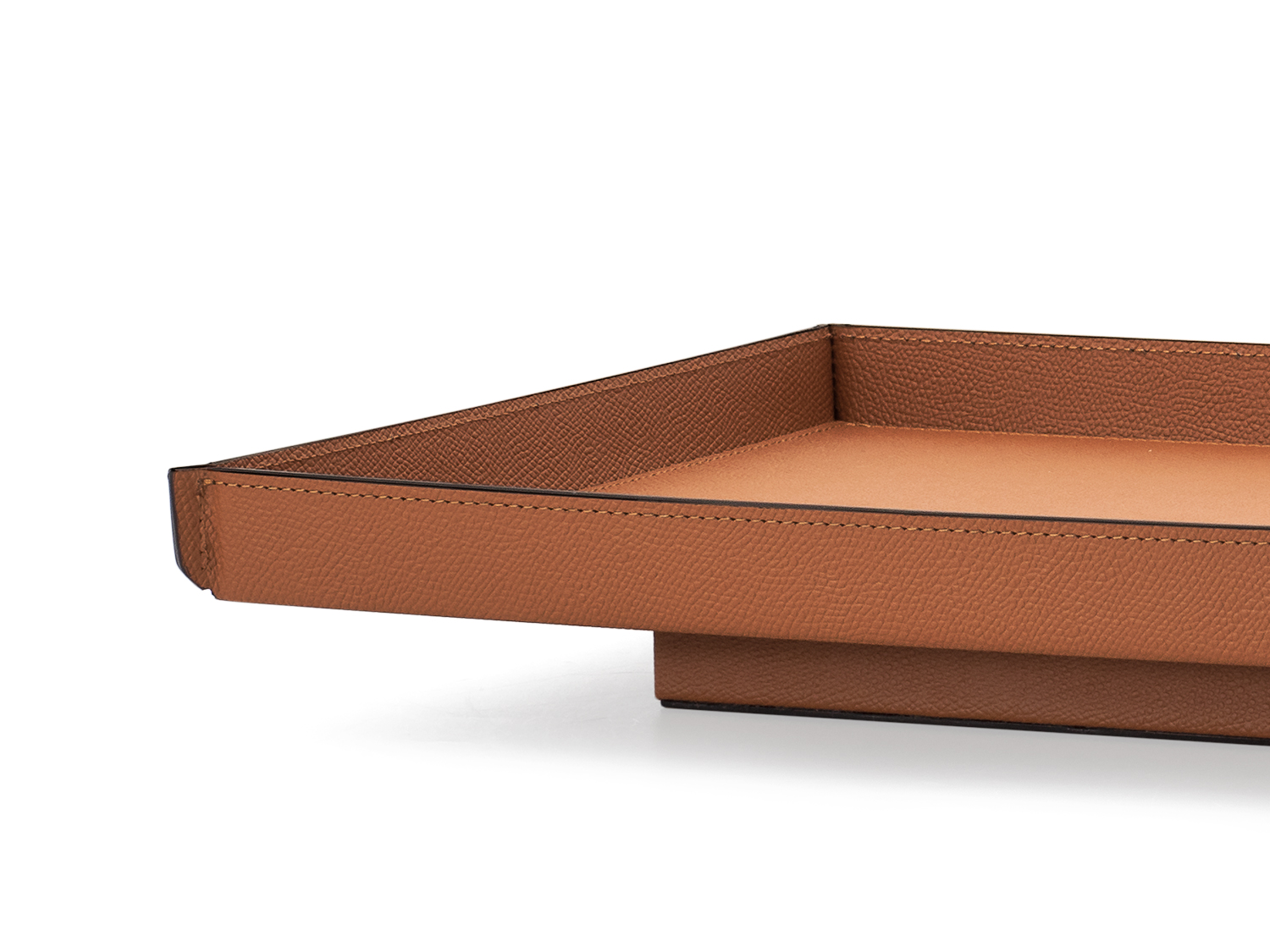 Vendôme Camel Square leather basket basis